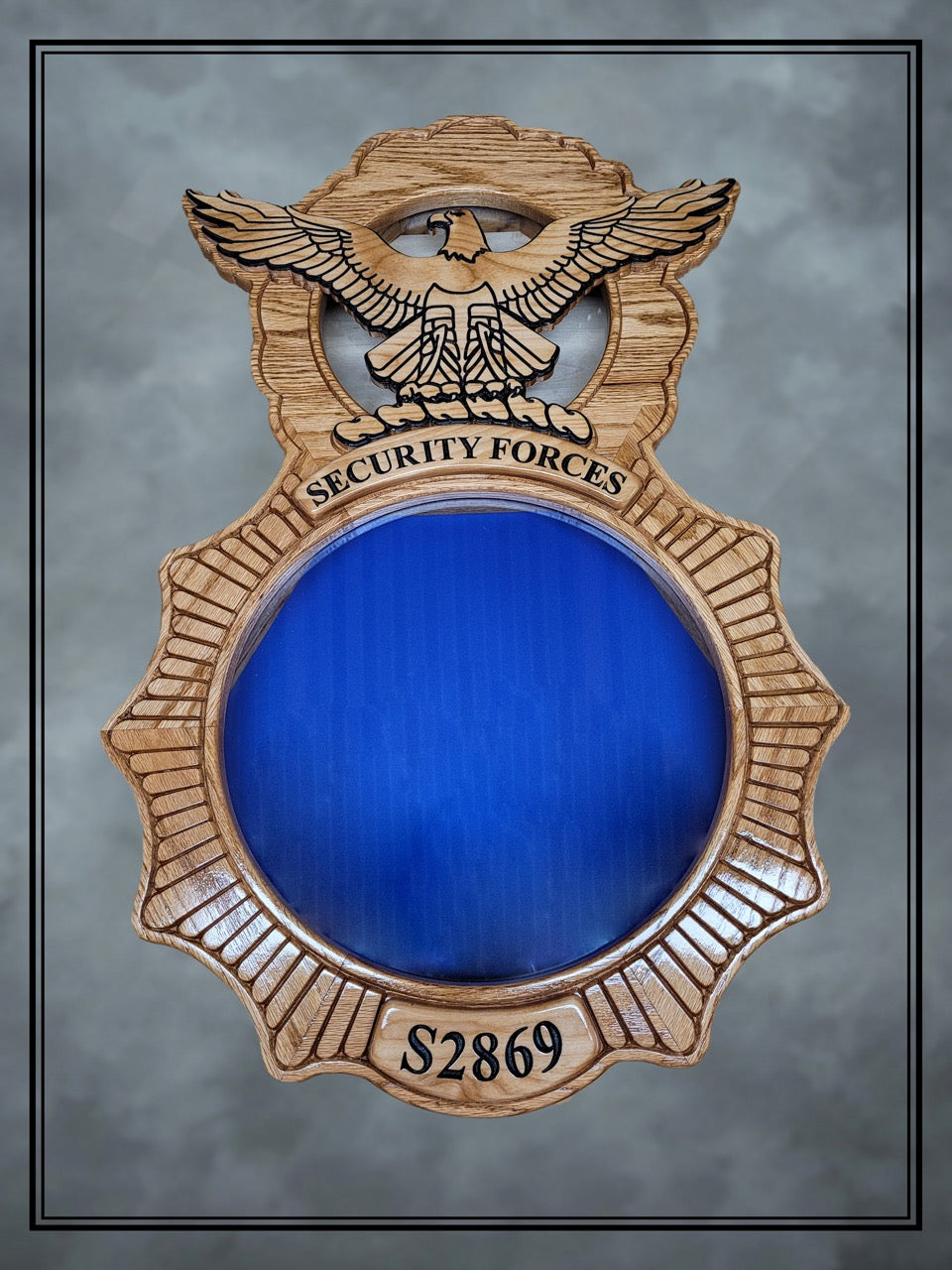 Air Force Security Forces Shadowbox – Devine Woodcrafts